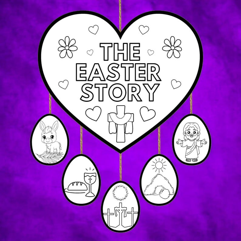 Easter Crafts, Kids Easter Activity, Easter Printable, Easter Story ...