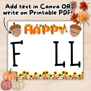 Happy Fall Handprint Craft, Kindergarten Preschool Prek First Day of ...