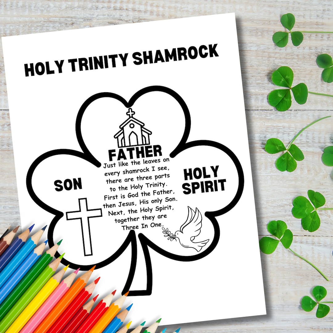 St. Patricks Day Craft Holy Trinity, Holy Trinity Activity, Shamrock ...