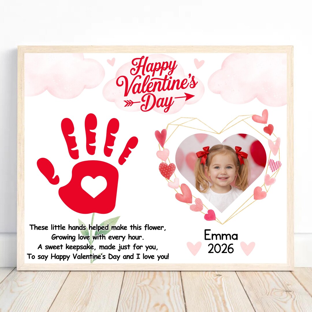 Valentines Day Handprint Craft Poem Kindergarten Preschool Prek Daycare ...