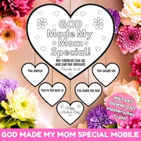 Christian Mother's Day Father's Day Craft BUNDLE, Mother's Fathers Day ...
