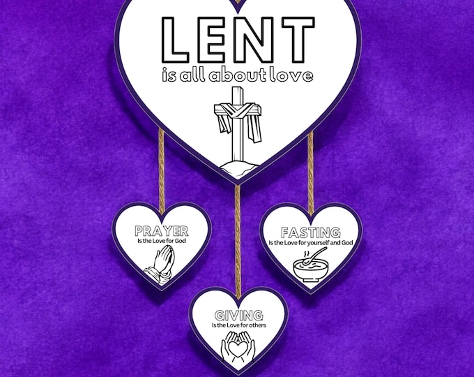 Lent for Kids, 2023 Lent Activity, Instant Download, Lent Activity ...