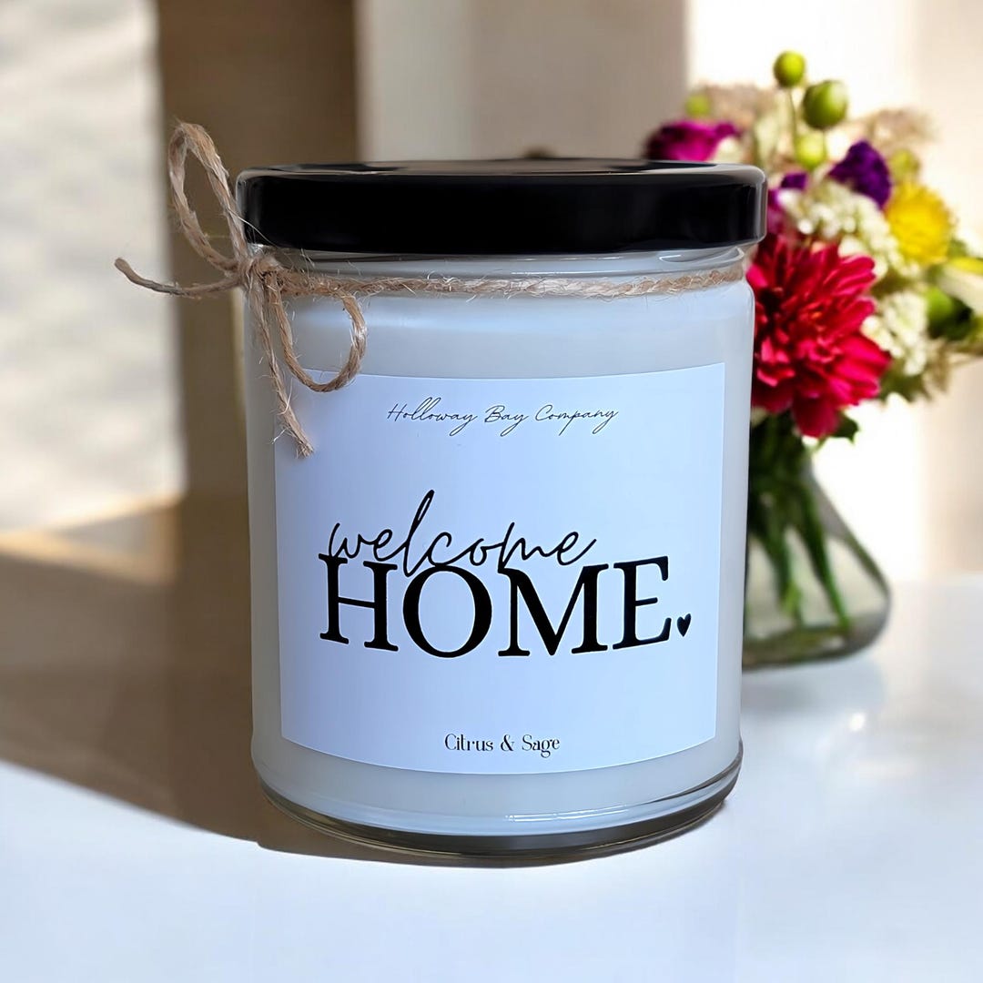 Welcome Home, New Home Candle, House Warming Candle, Realtor Candle ...