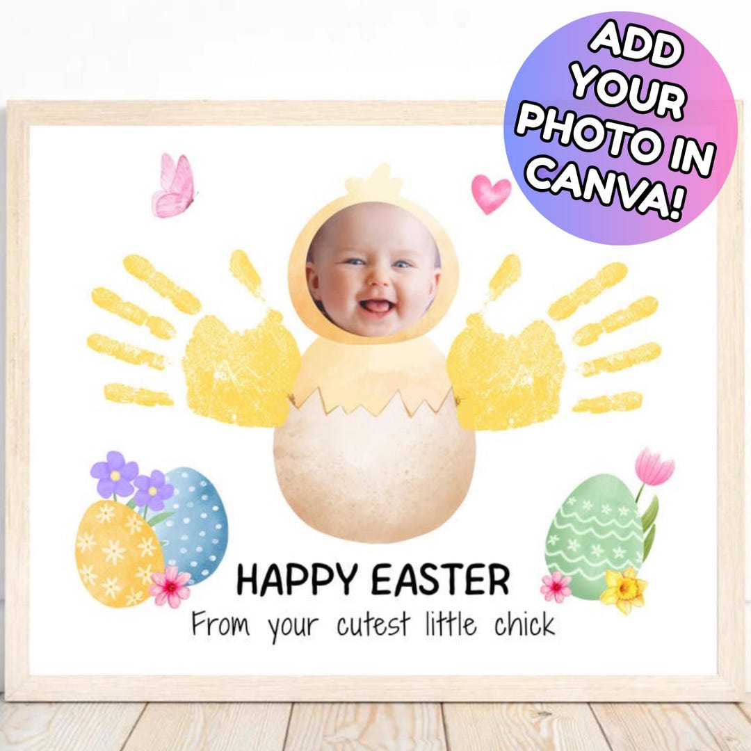 Easter Printable, Easter Handprint Art, Easter Handprint Craft, Easter ...