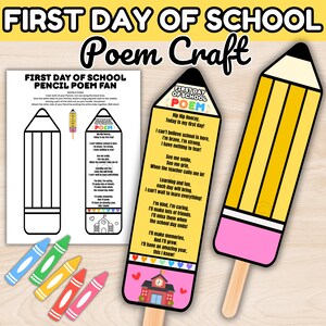 First Day of School Crafts, Kindergarten Preschool Prek School Craft ...