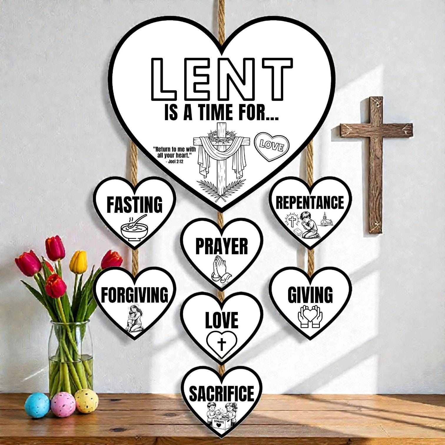 Lent Crafts, Kids Lent Activity, Lent Craft Printable, Ash Wednesday ...