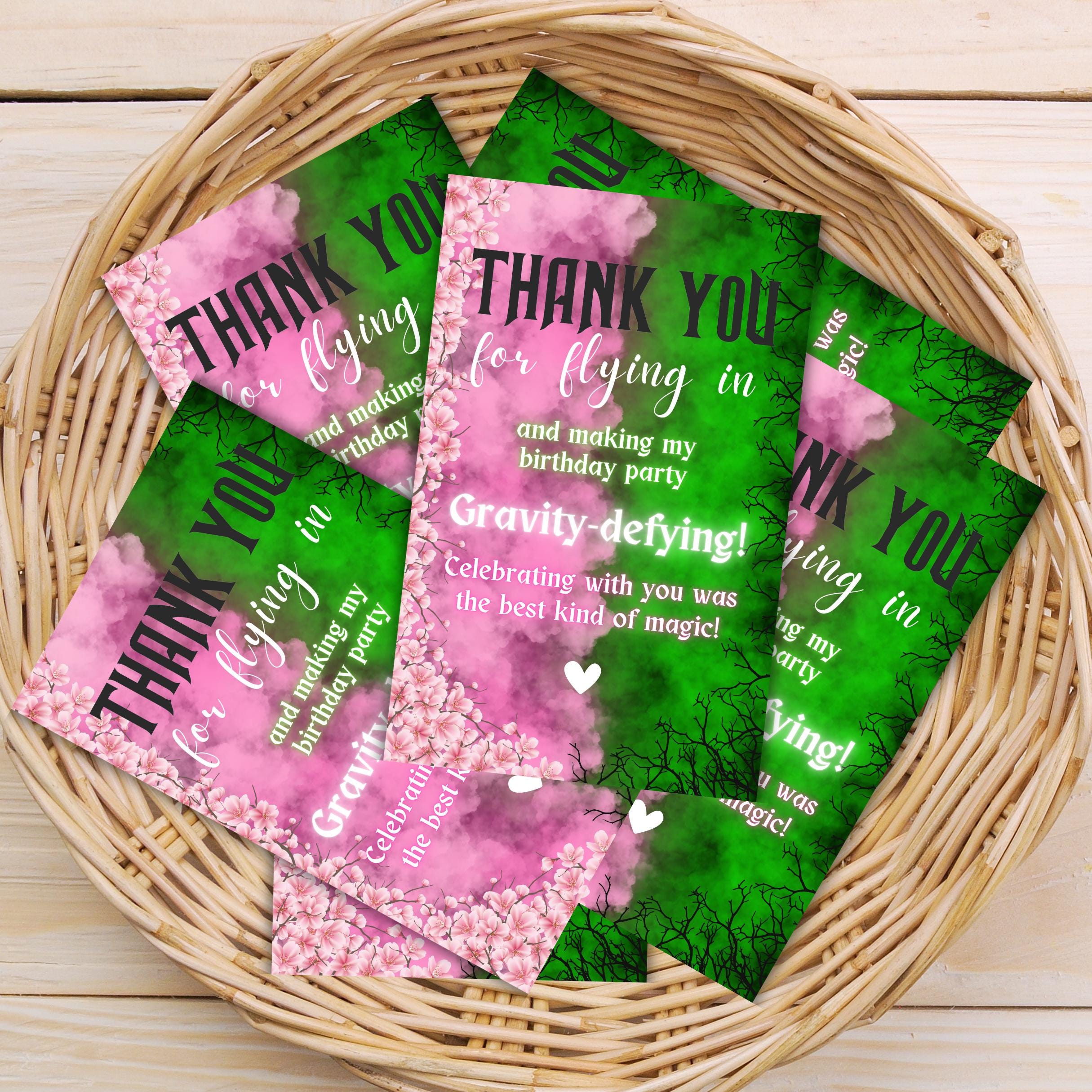 Wicked Thank You Tags, Wicked Inspired Birthday Favor Tags, Wicked Gift ...