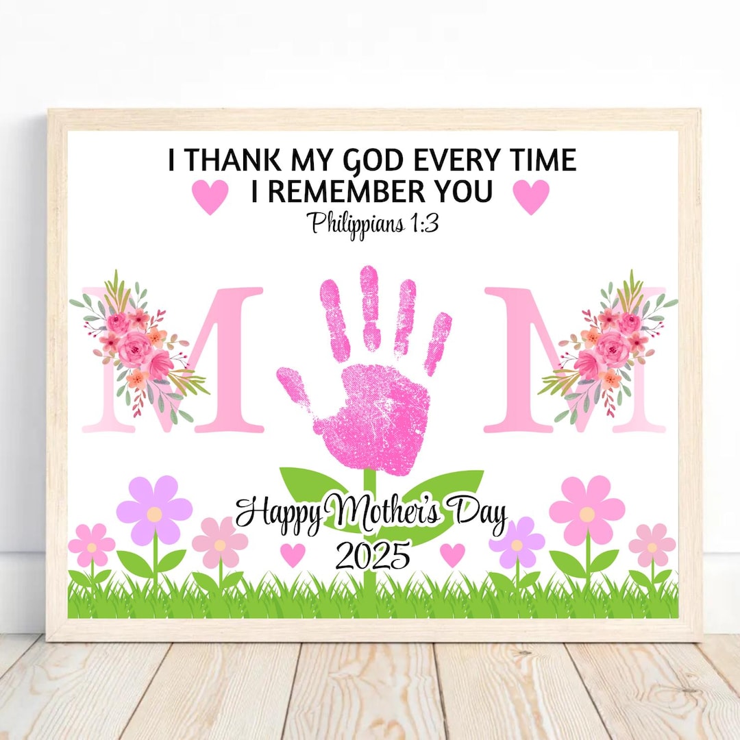 Mother's Day Sunday School Crafts, Bible Craft Handprint, Mothers Day ...