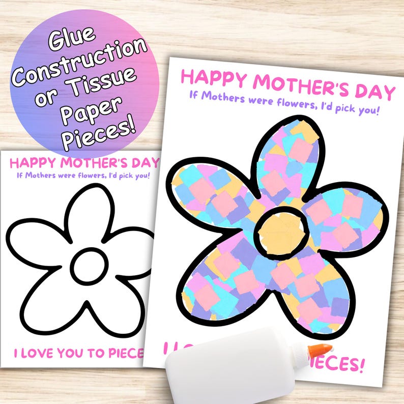 Mothers Day Flower Crafts, Mothers Day Activity, Daycare Preschool ...