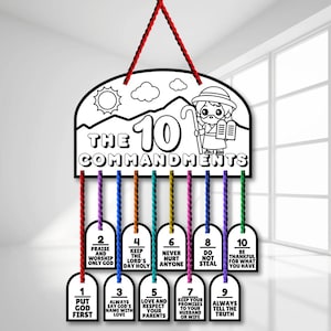 10 Commandments Craft, Sunday School Printables, Kids Sunday School ...