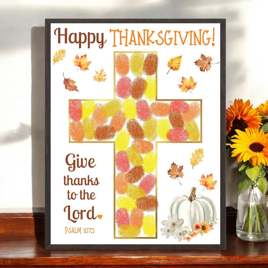 Thanksgiving Sunday School Craft for Kids, Thanksgiving Printable Bible ...