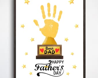 Father's Day Handprint Craft - Etsy