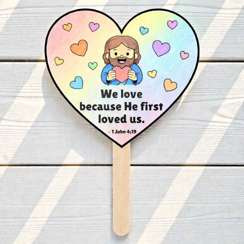 Love Like Jesus Valentines Day Bible Craft, Sunday School Lesson ...