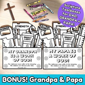 Fathers Day Crafts Sunday School Crafts Gift for Fathers Day Toolbox ...