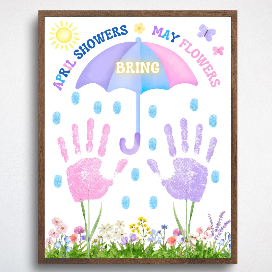Spring Handprint Art, Springtime Crafts, Kids Spring Crafts, Spring ...