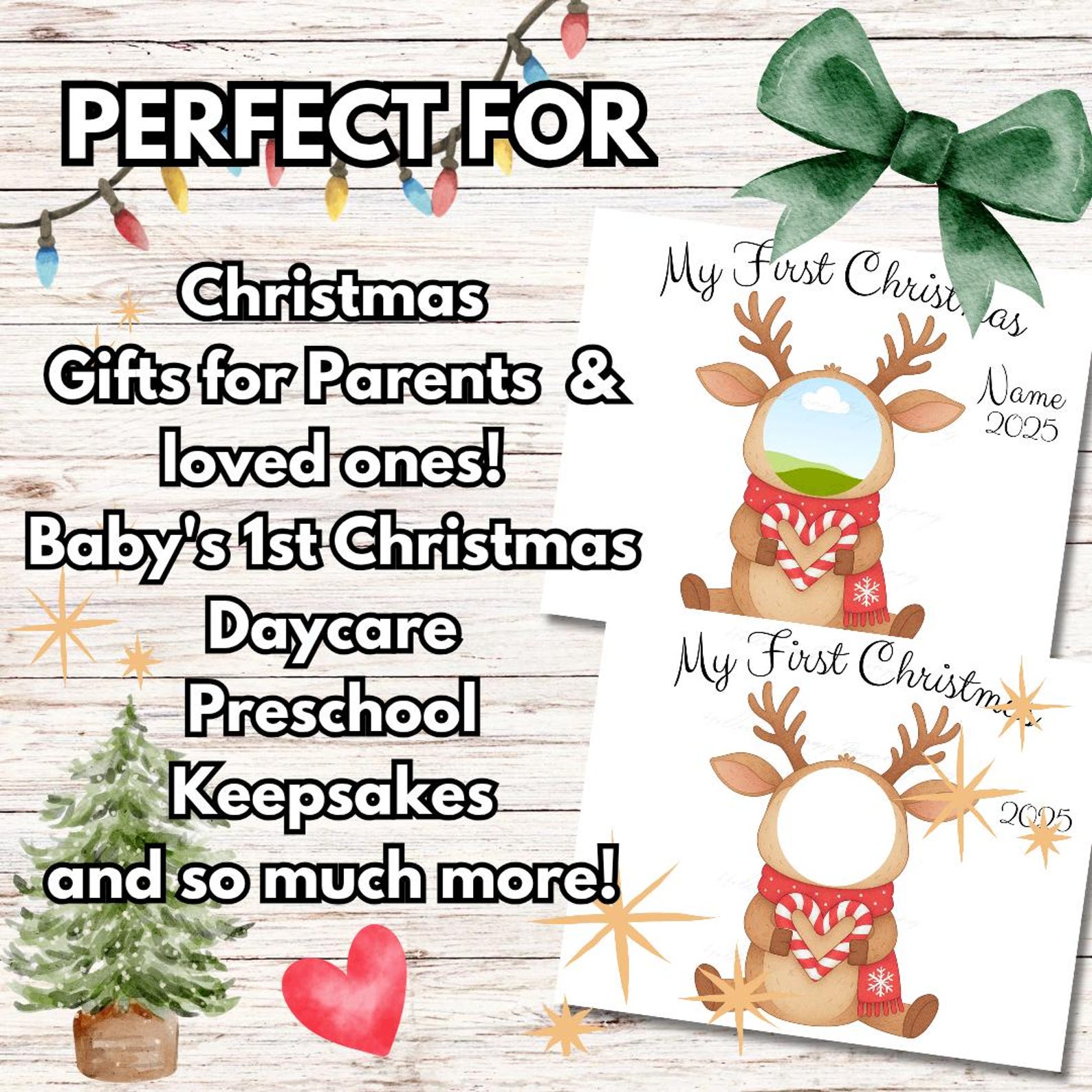 My First Christmas Handprint Footprint Art, Christmas Crafts for Kids ...