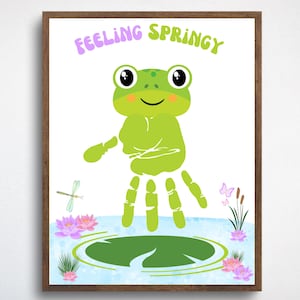 Spring Handprint, Spring Handprint Craft, Kids Spring Craft Activity ...