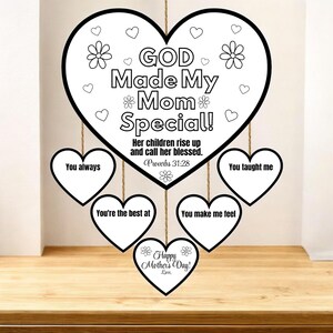 God Made My Mom Special Mothers Day Mobile Craft, Mothers Day Crafts ...