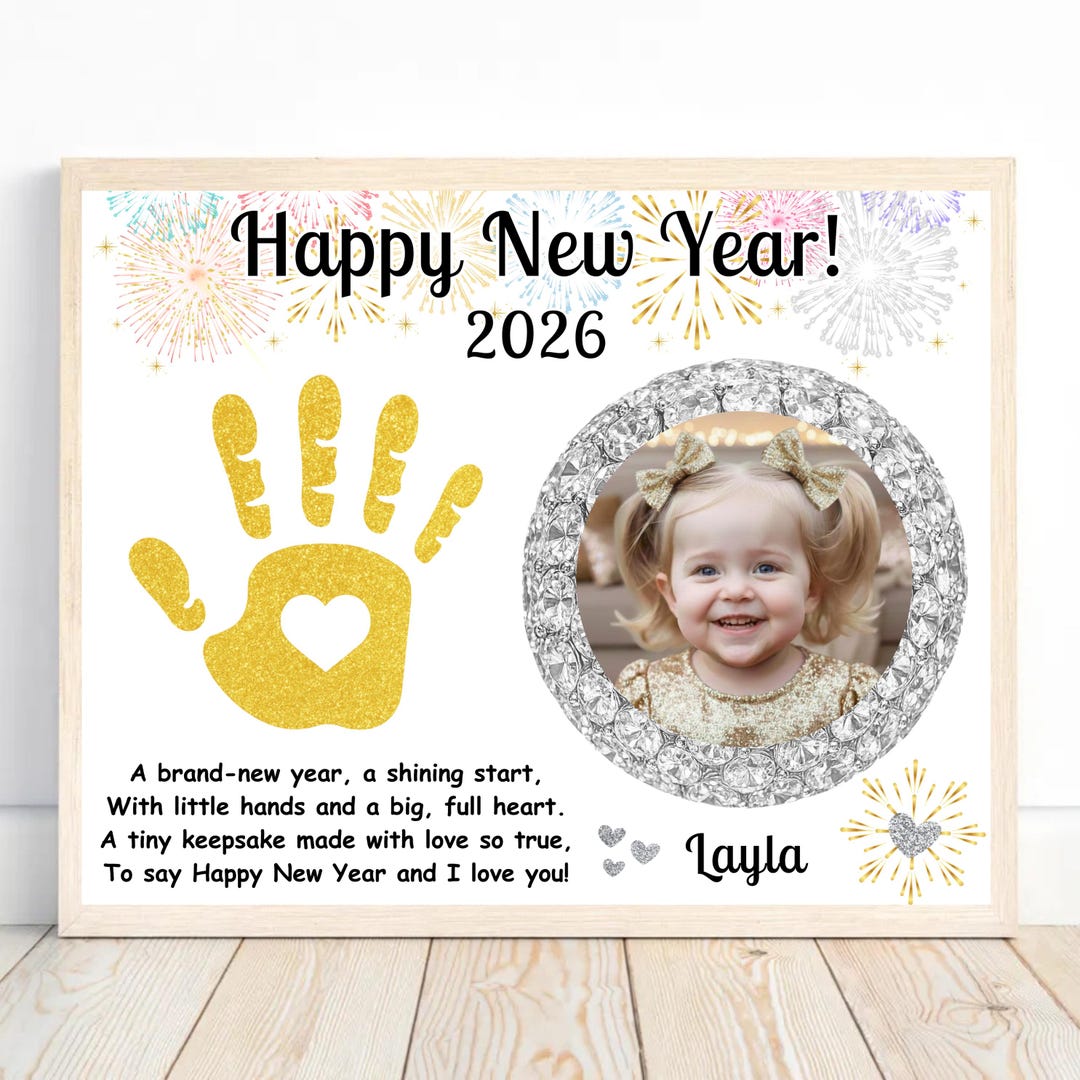 New Years Crafts, New Years 2026 Poem Handprint Craft Kindergarten ...