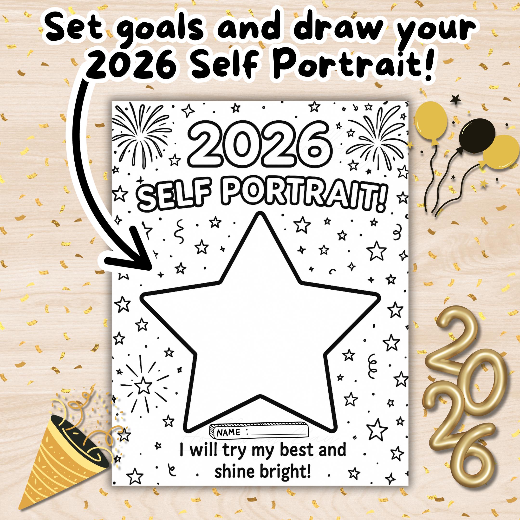 New Years Goals Resolution Printable for Kids, Year in Review Goals ...