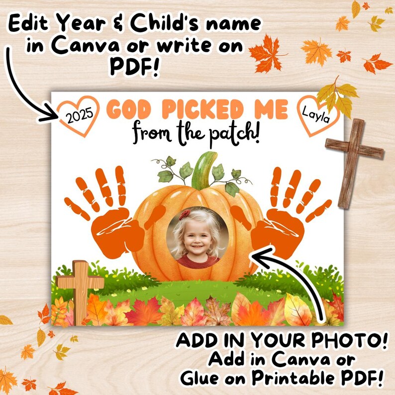 Fall Handprint Crafts for Kids, Sunday School Crafts, Bible Christian ...