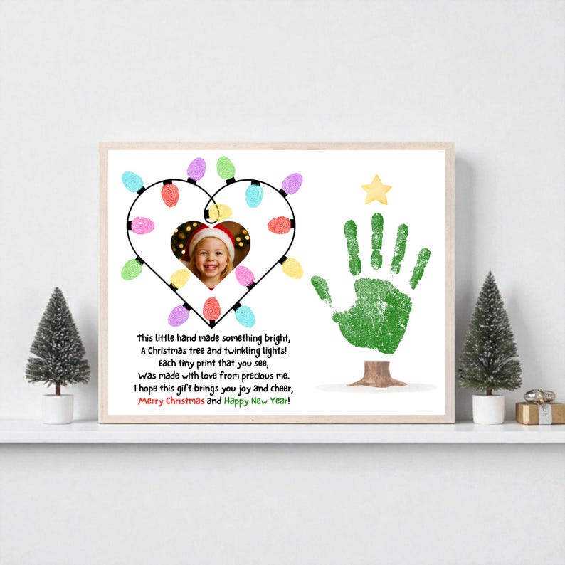 Christmas Handprint Poem Print, Christmas Handprint Art Crafts for Kids ...