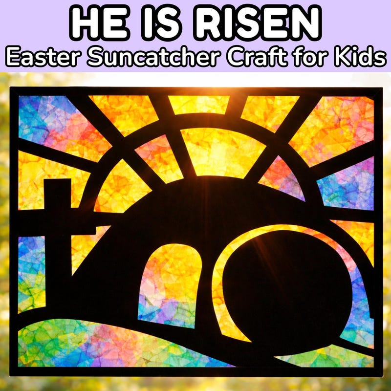 Easter jesus is alive preschool craft - Etsy Nederland