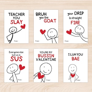 Tween Valentine Cards, Slang Kids Valentines Day Cards, Funny ...