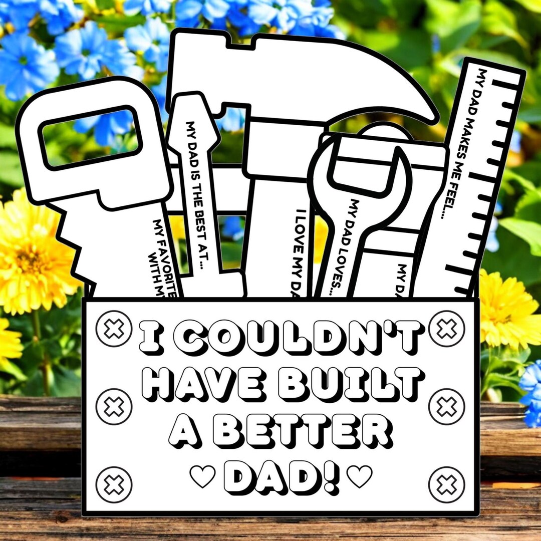 Fathers Day Crafts, Fathers Day Toolbox Craft, Toolbox Gift for Dad ...