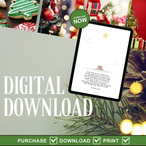 Christmas Handprint Art, Christmas Craft Gift Printable, DIY Christmas ...