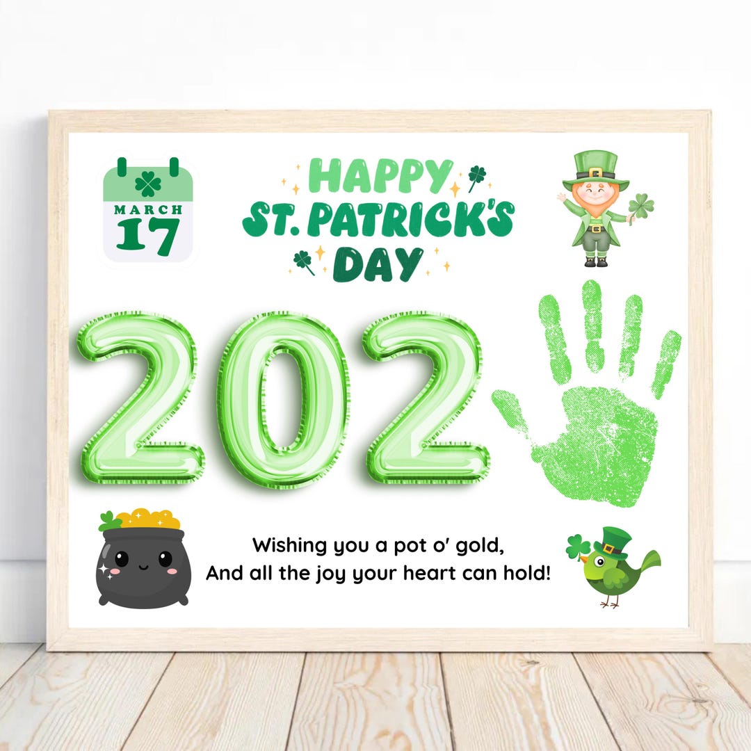 St. Patricks Day Handprint Art 2025, Kids Activities St. Pattys Day, St ...