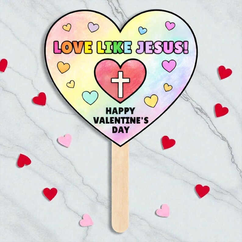 Love Like Jesus Valentines Day Bible Craft, Sunday School Lesson ...