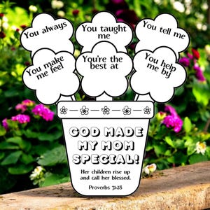 God Made My Mom Special Mother's Day Craft, Mothers Day Crafts Sunday ...