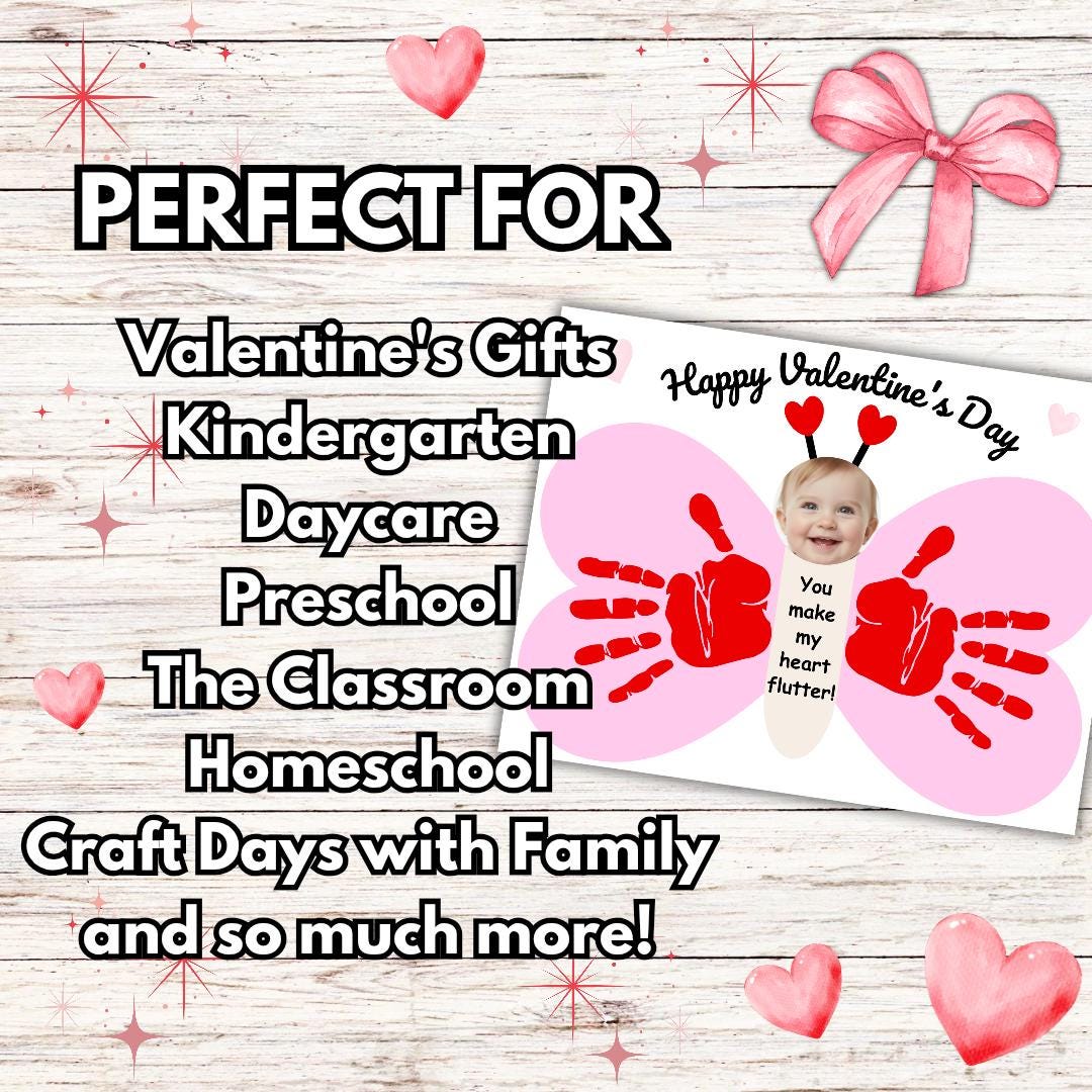 Valentines Day Crafts Valentine's Handprint Art Photo Baby Infant ...