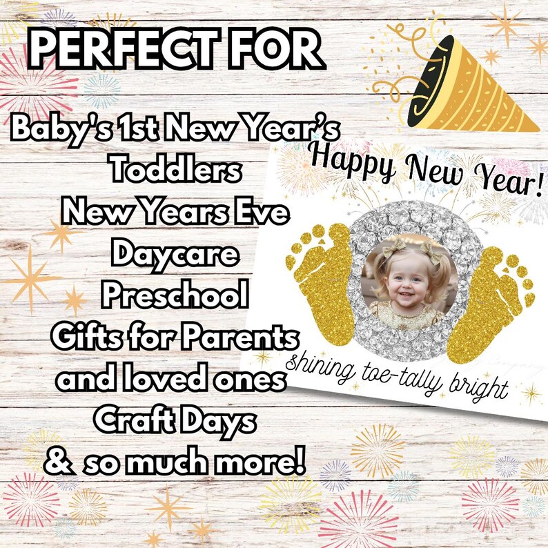 2026 New Years Handprint Craft, New Years Craft Keepsake, Toddler ...