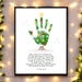Christmas Handprint Art, Christmas Craft Gift Printable, DIY Christmas ...