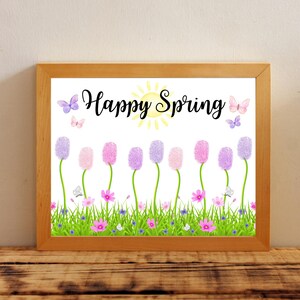 Spring Handprint, Spring Handprint Craft, Kids Spring Craft Activity ...