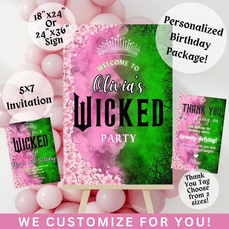 Wicked Party Supplies - Etsy