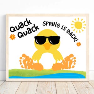 Spring Handprint, Spring Handprint Craft, Kids Spring Craft Activity ...