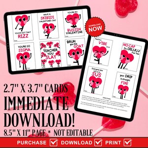 Tween Valentine Cards, Slang Kids Valentines Day Cards, Funny ...