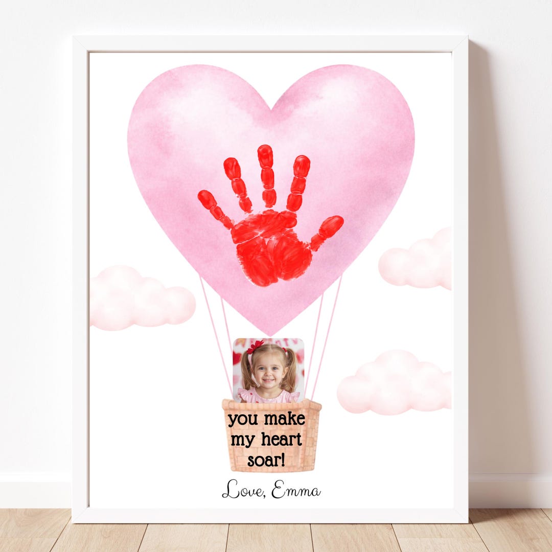 Valentines Day Handprint Craft Toddler Kindergarten Preschool Prek ...