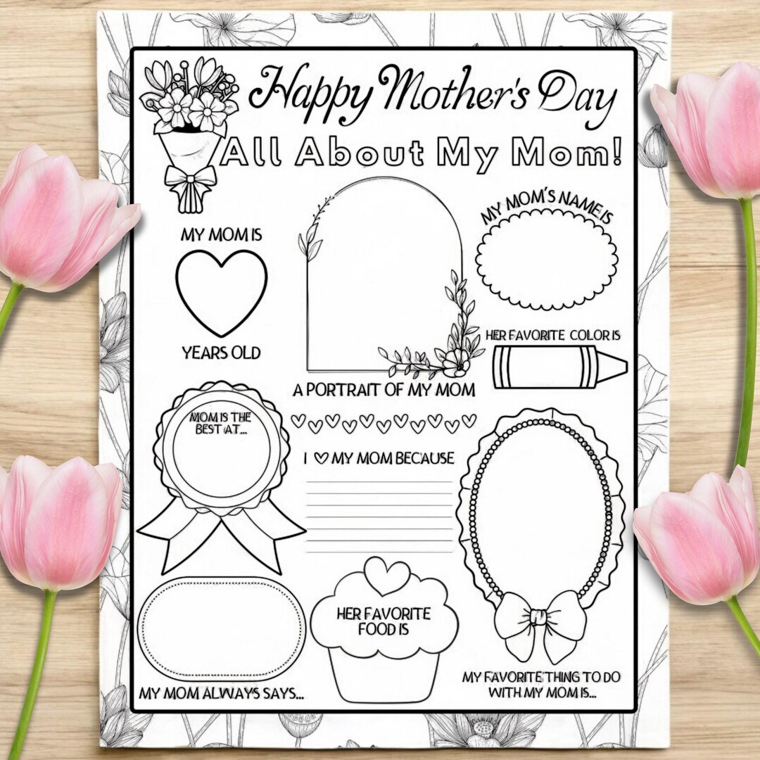 Mothers Day Crafts, Mothers Day Activities, Mothers Day Activity Sheet ...