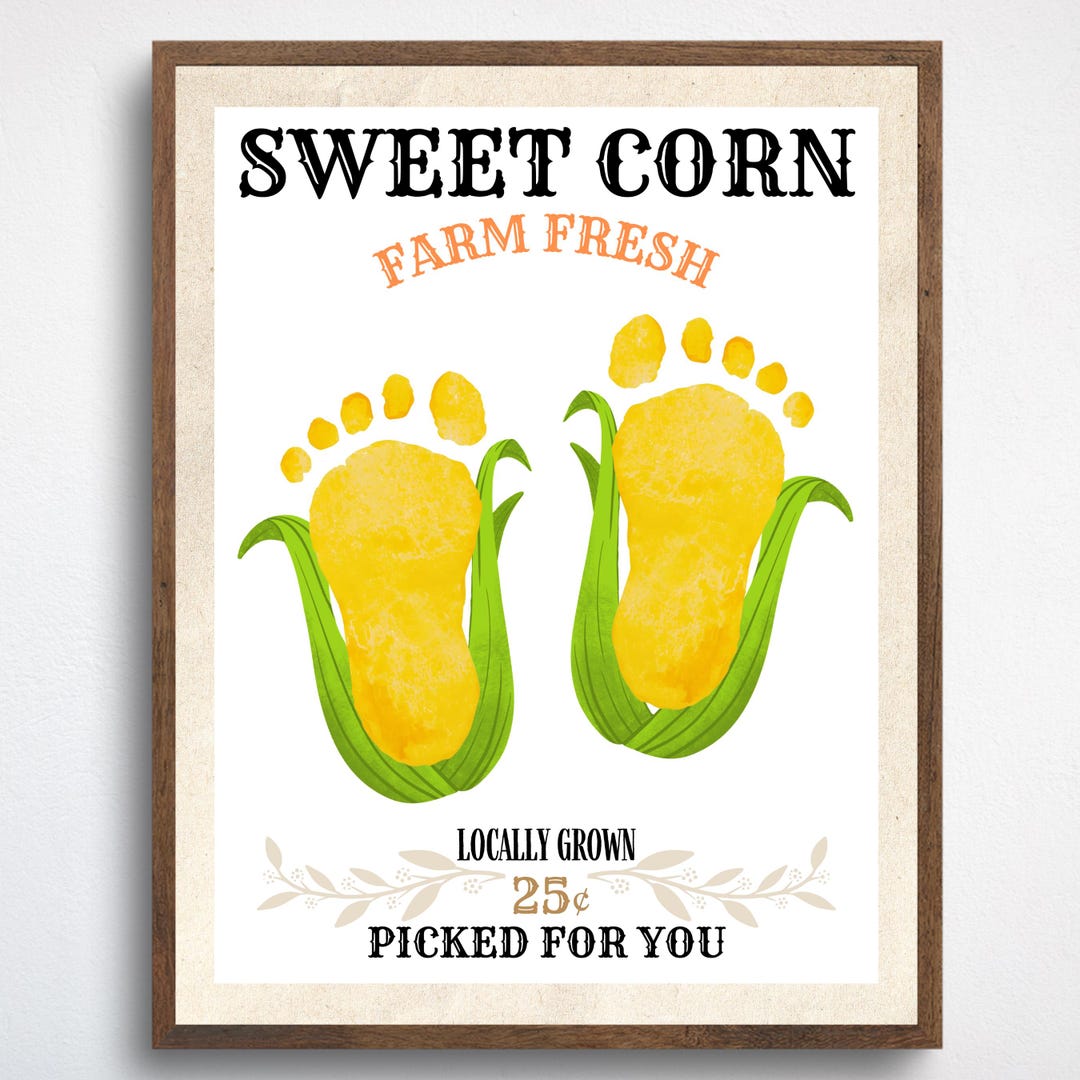 Fall Crafts for Kids, Fall Baby Toddler Footprint Fall Handprint Art ...