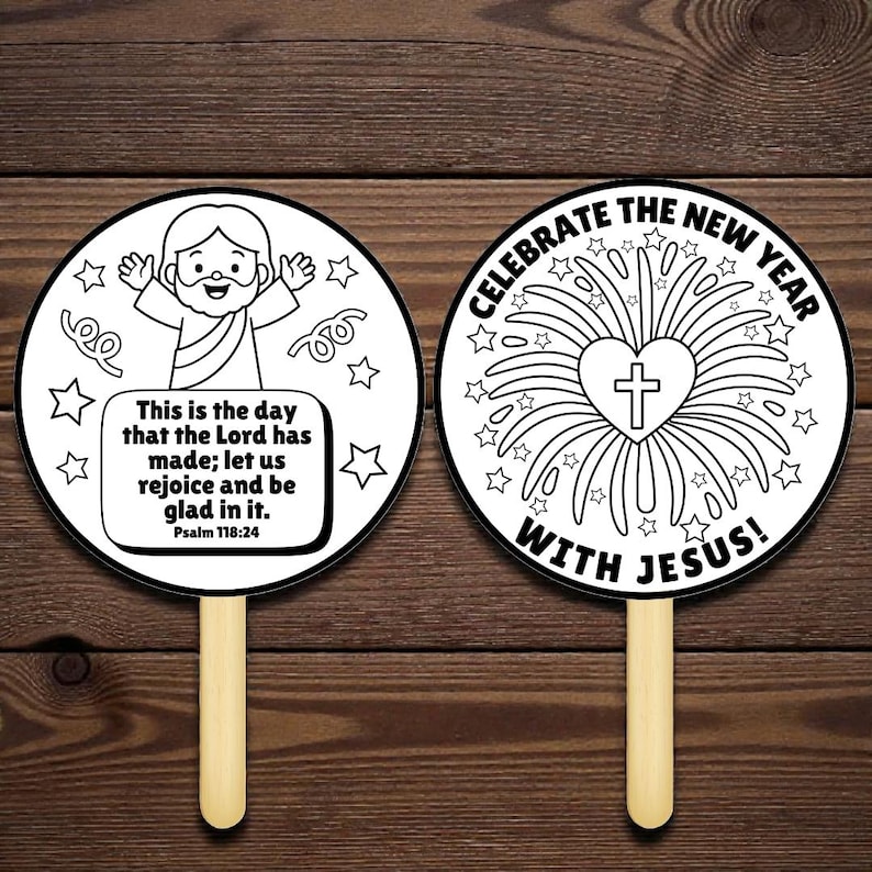 Jesus New Years Craft, Sunday School Lesson New Year's 2026 Activity ...