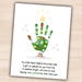 Christmas Handprint Art, Christmas Craft Gift Printable, DIY Christmas ...