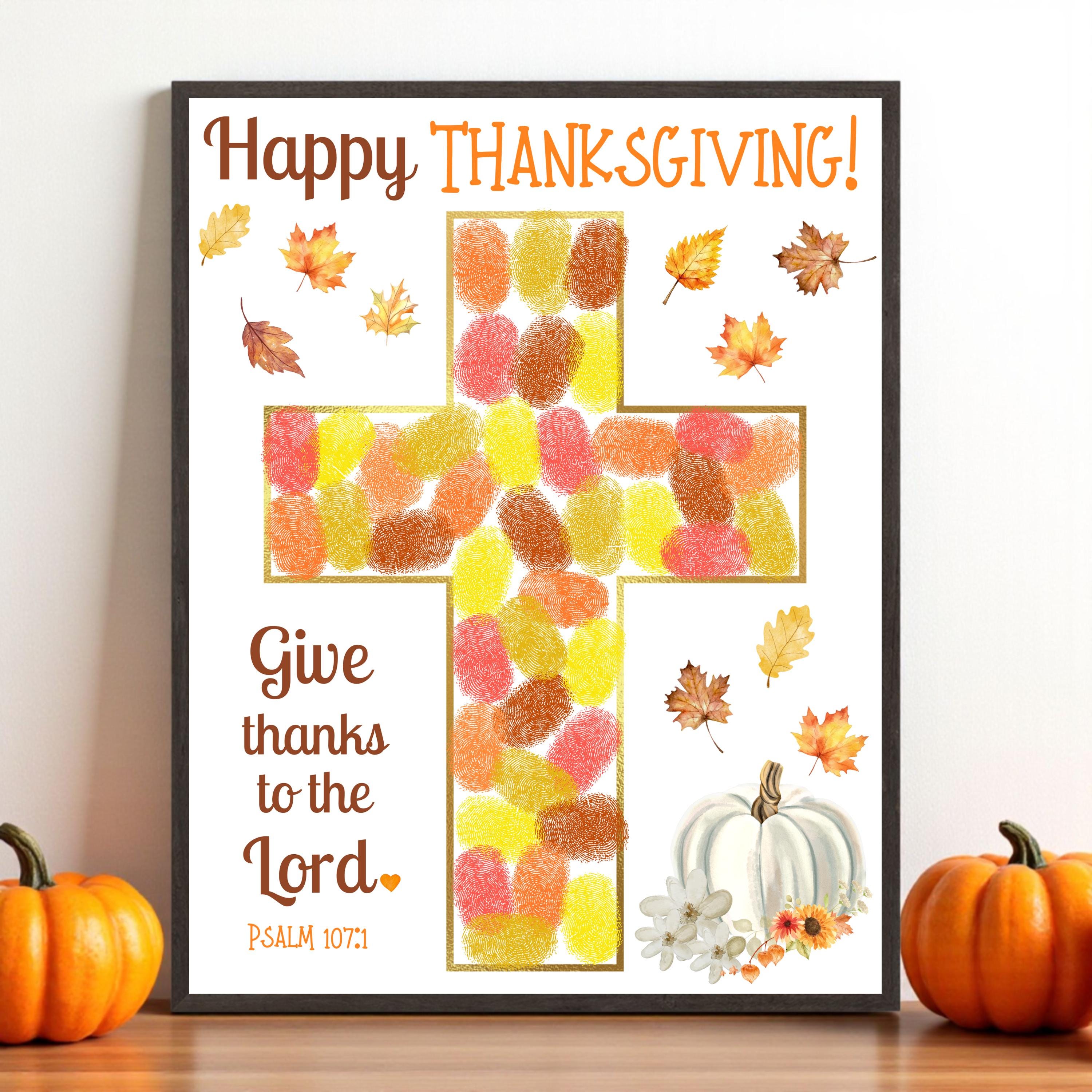 Thanksgiving Sunday School Craft for Kids, Thanksgiving Printable Bible ...