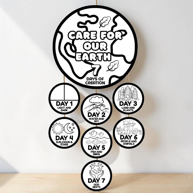 Earth Day Craft for Kids, 7 Days of Creation Crafts, Sunday School ...