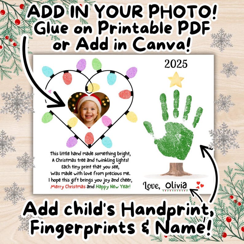 Christmas Handprint Art Poem, Christmas Handprint Crafts for Kids ...
