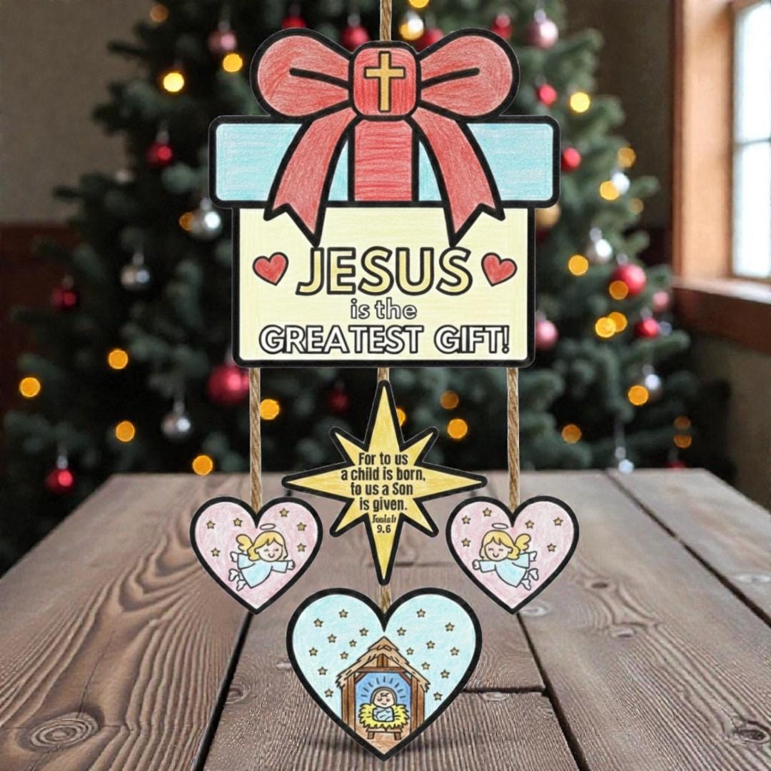 Christmas Bible Crafts Sunday School Activity, Religious Jesus Nativity ...