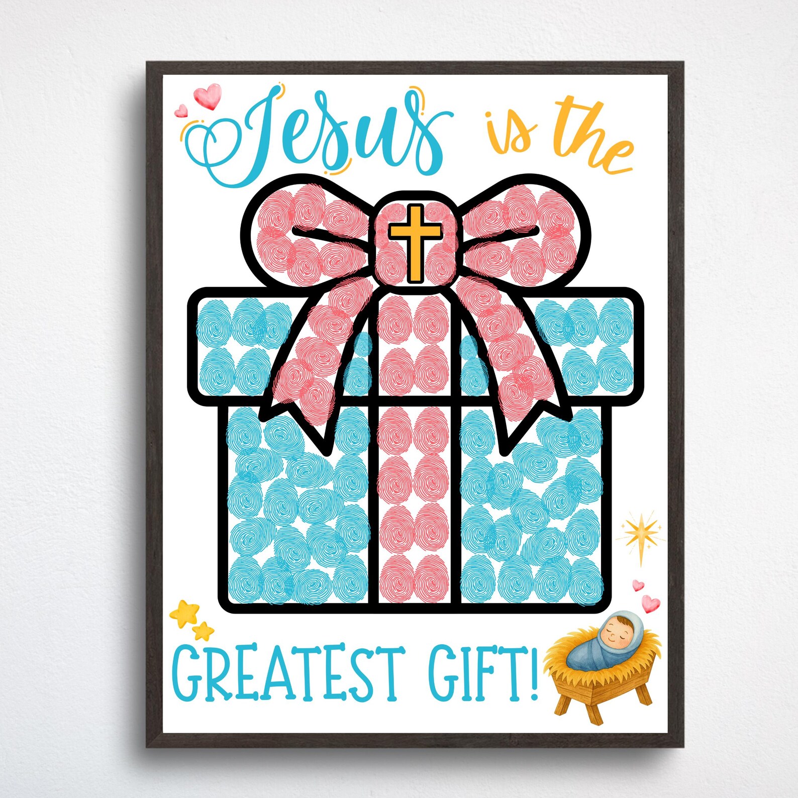 Christmas Sunday School Activity for Kids, Christmas Gift Printable ...